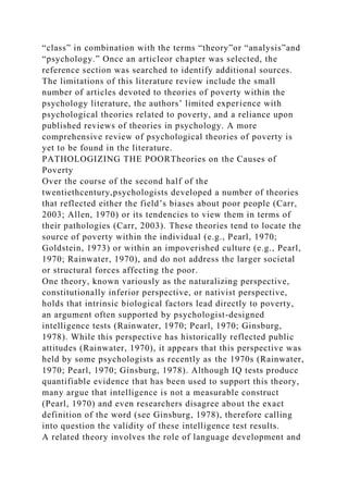 Psychological Theories of PovertyKelly TurnerAmanda J. L.docx
