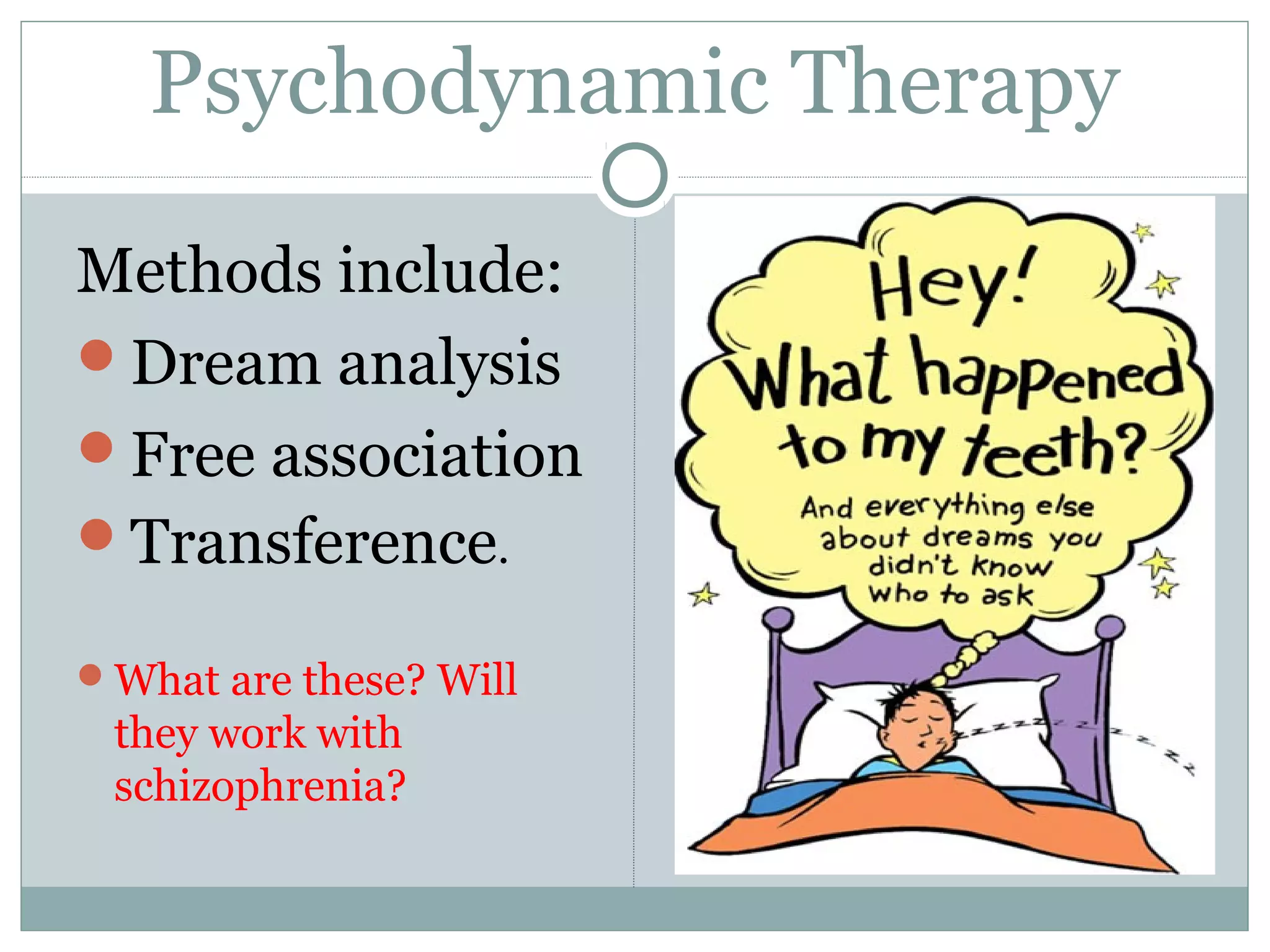 Psychological therapies and schizophrenia | PPT