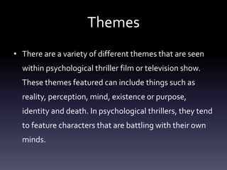 Psychological thriller | PPT