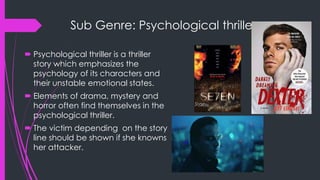 Psychological thriller for A2 Media | PPT