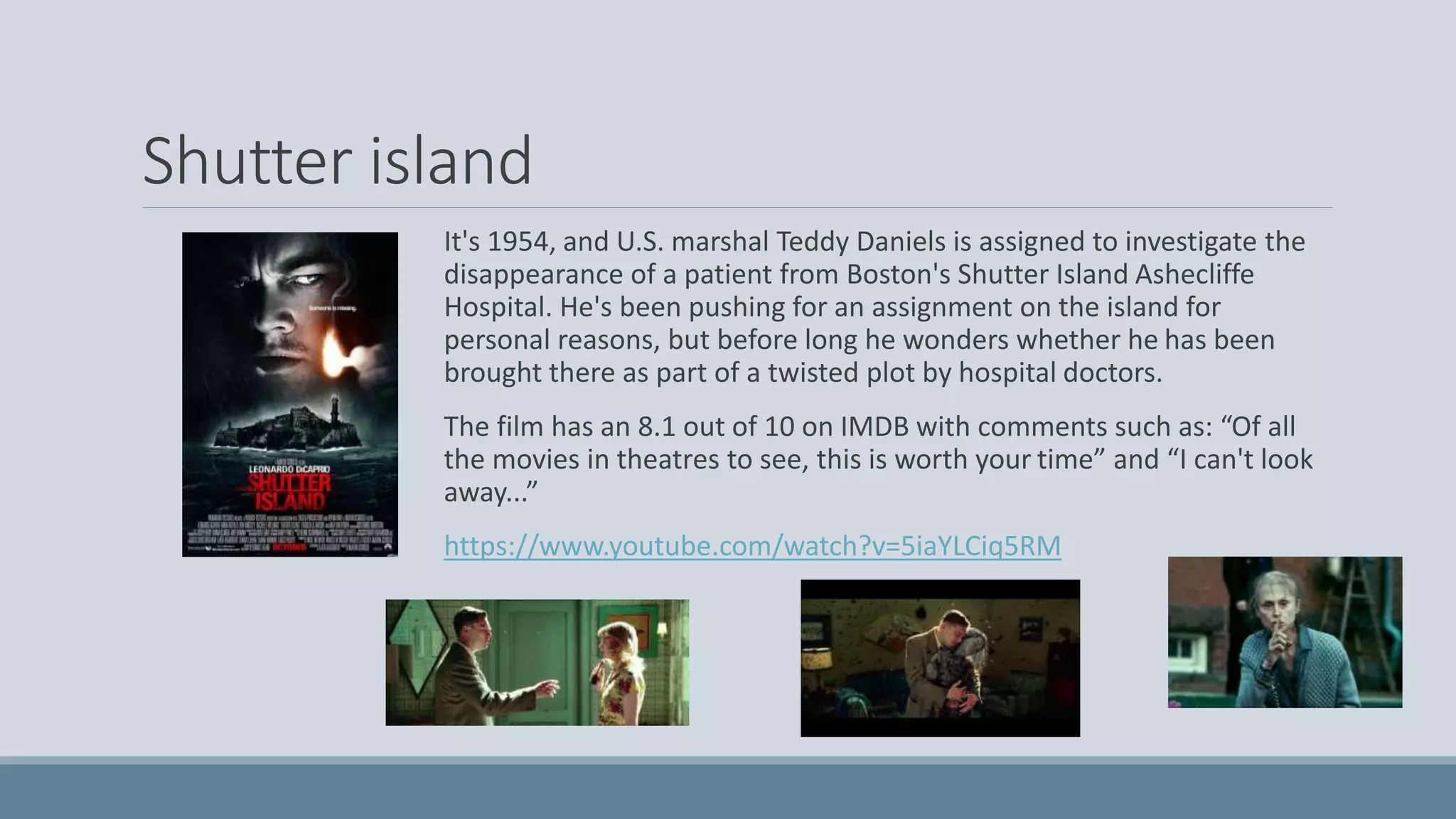 Psychological thriller film research | PPTX