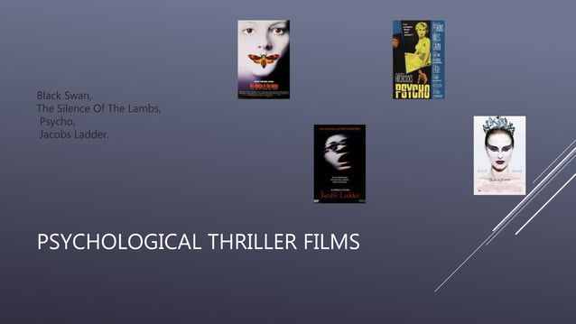 Psychological thriller research sarah | PPTX | Horror | Genres