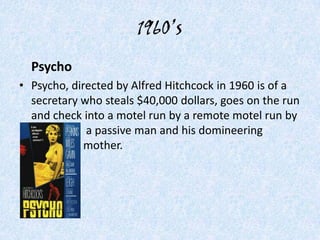 History of Psychological Thrillers | PPT
