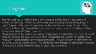 Psychological thrillers | PPT