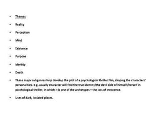 Psychological thrillers | PPTX