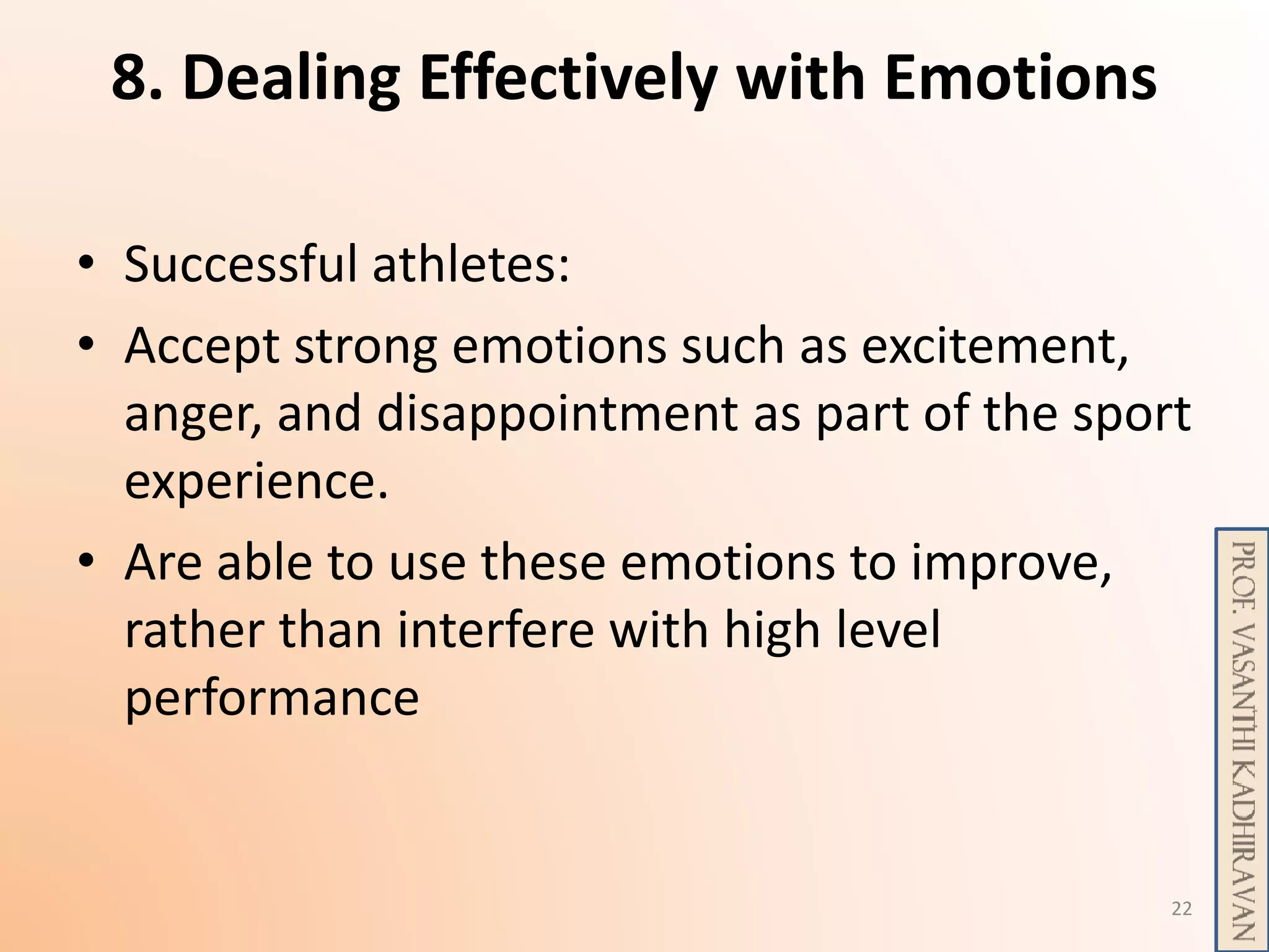 Psychological Skill Training for Enhancing Sports Performance | PPTX