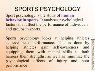 Psychological Skill Training for Enhancing Sports Performance | PPTX