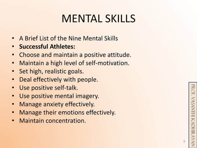 Psychological Skill Training for Enhancing Sports Performance | PPTX