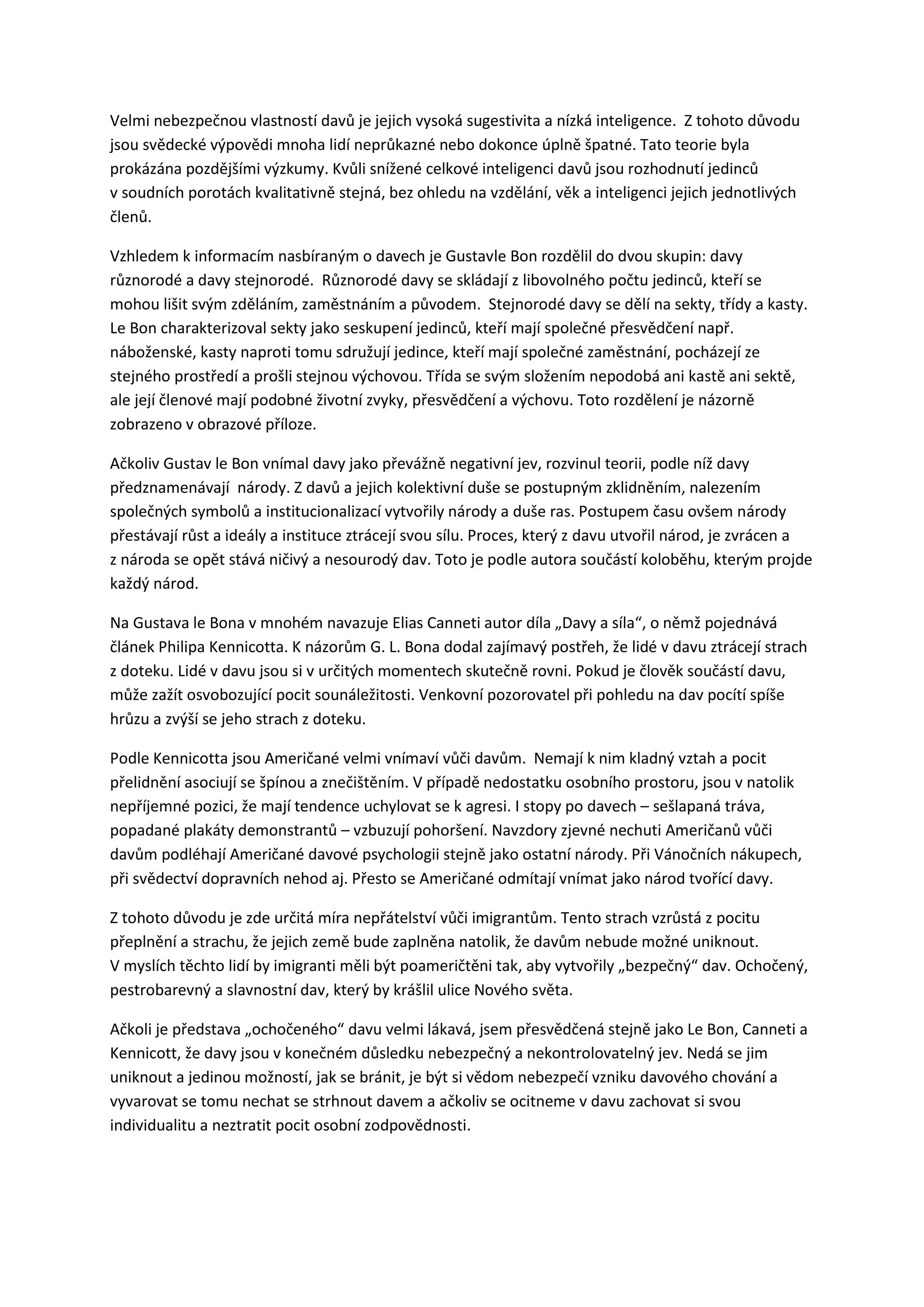 Psychologie davu | DOCX