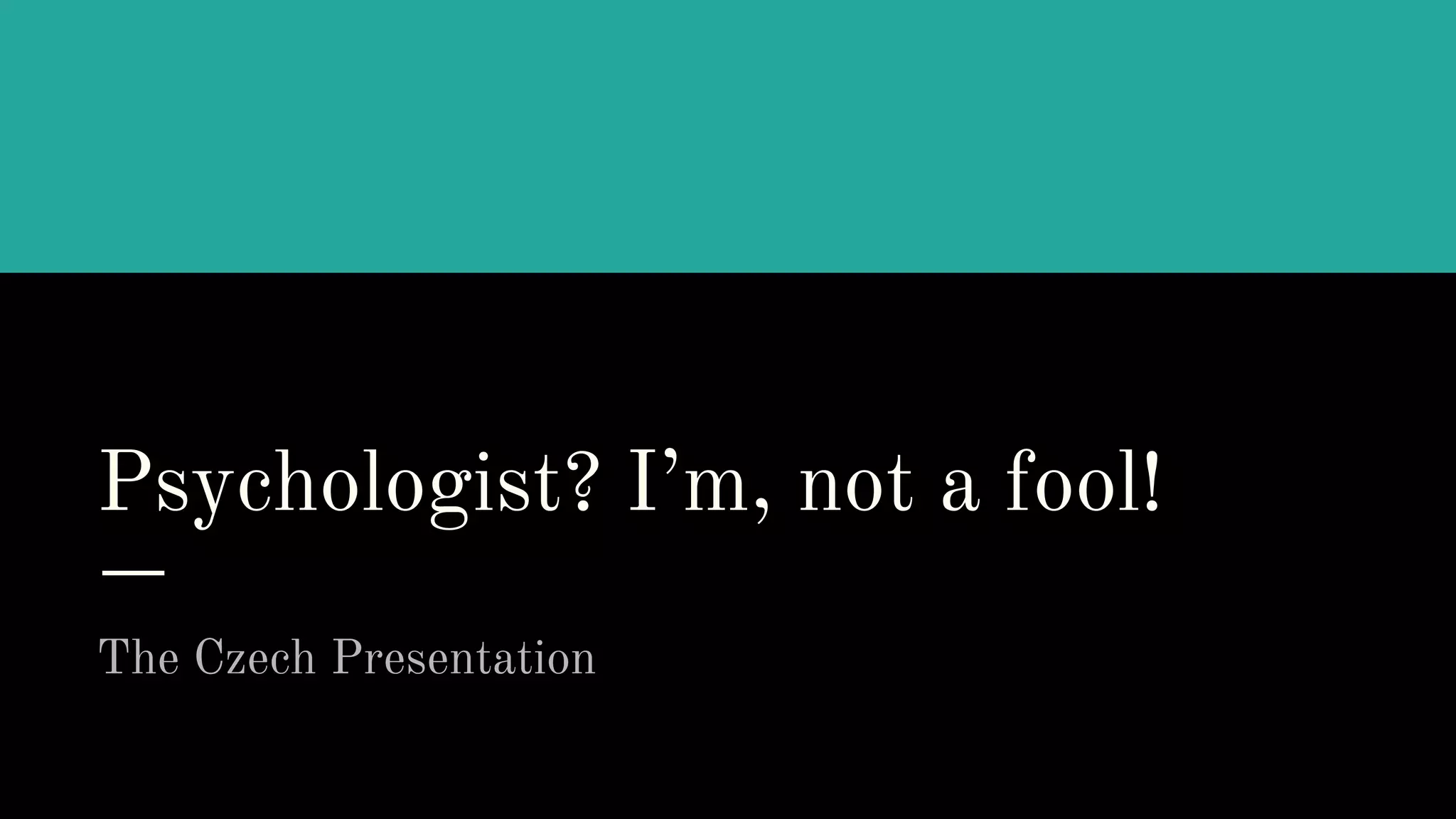 Psychologist? I am not fool - The Fear of Professional Mental Help ...