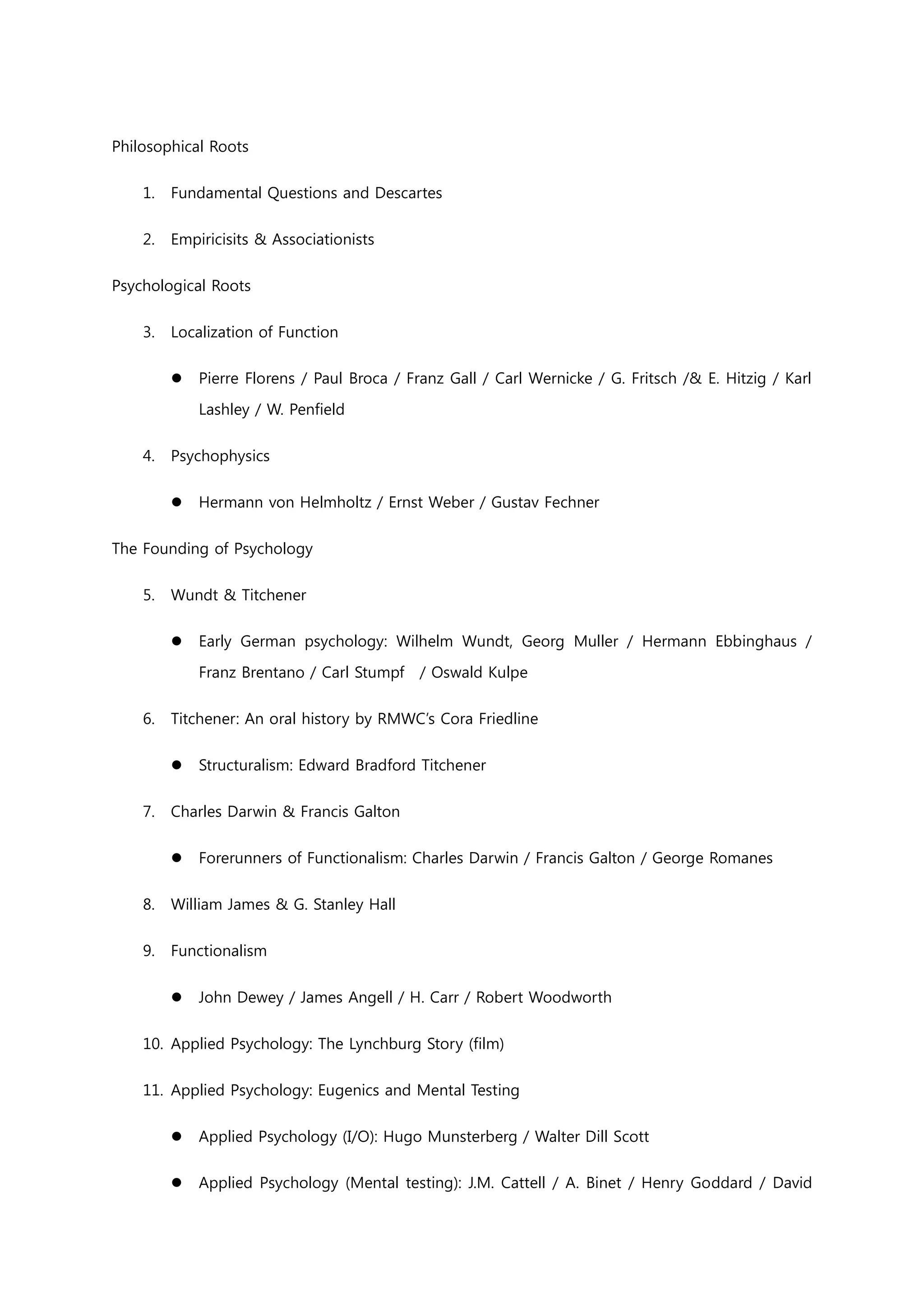 Psychologists In Modern History Of Psychology | PDF