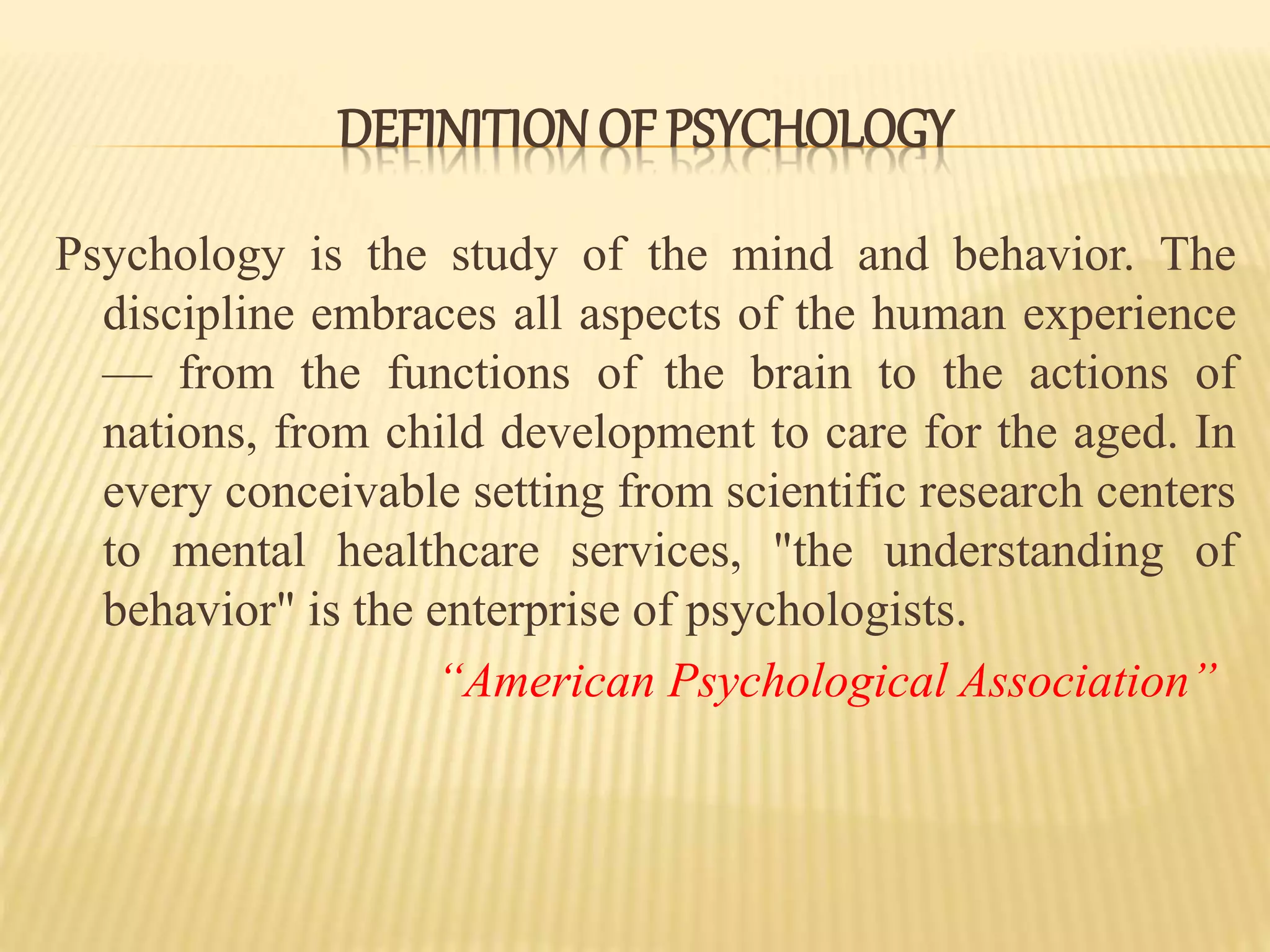 Psychology | PPTX
