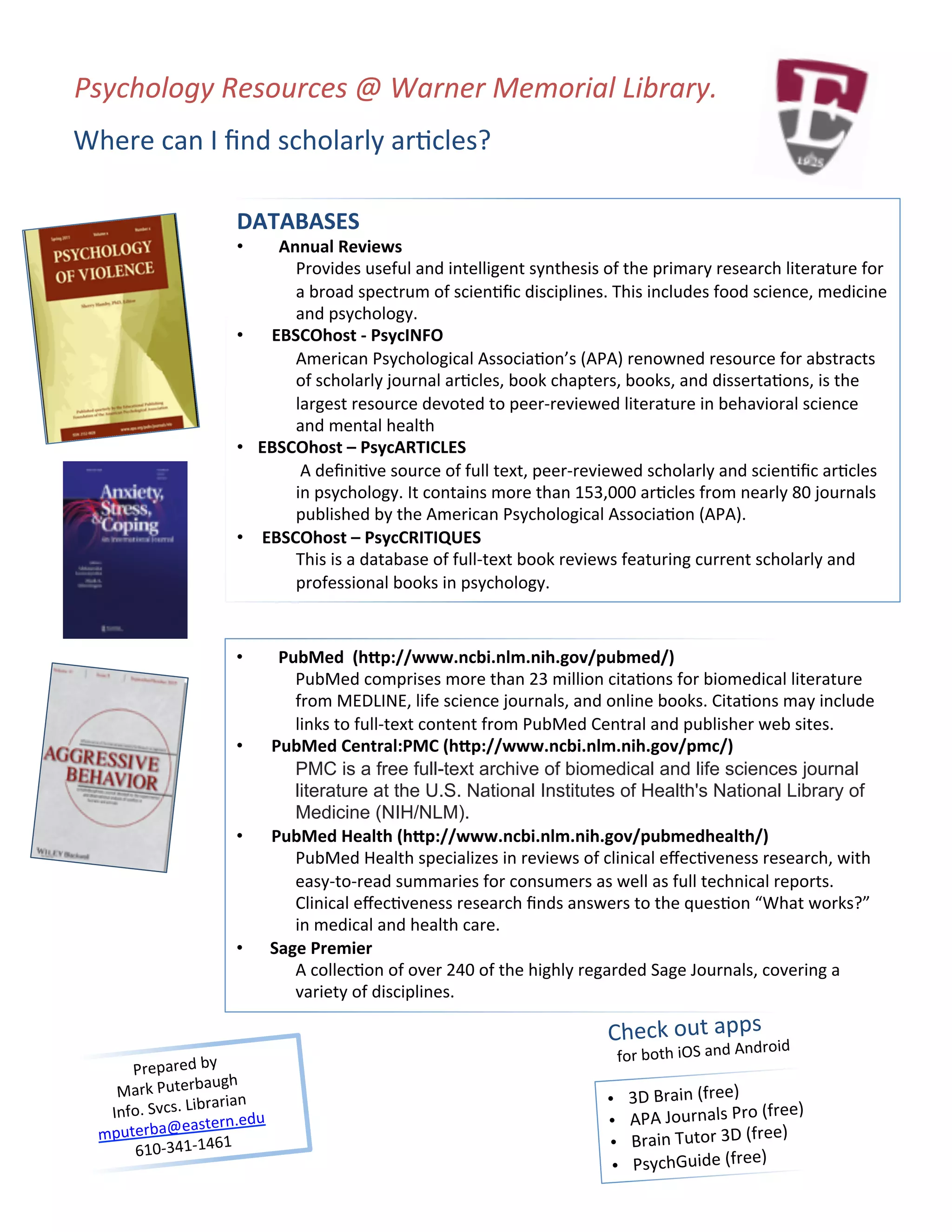 Psychology Handout | PDF