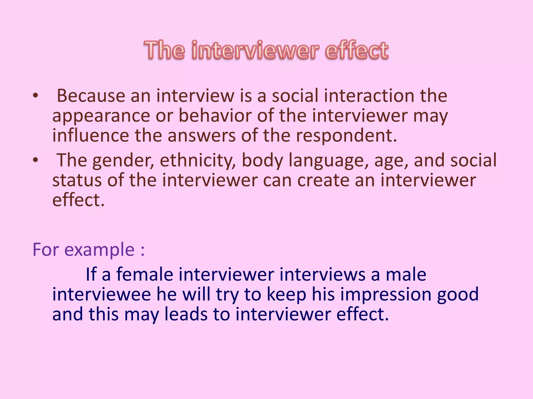 Interview Method of Psychology | PPTX