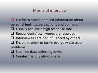 Interview Method of Psychology | PPTX