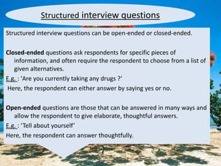 Interview Method of Psychology | PPTX