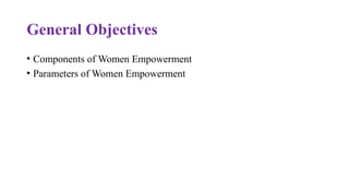 Psychology-2.pptx components and parameters of women empowerment | PPTX