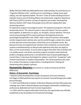 personality | DOCX | Science