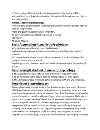 personality | DOCX | Science