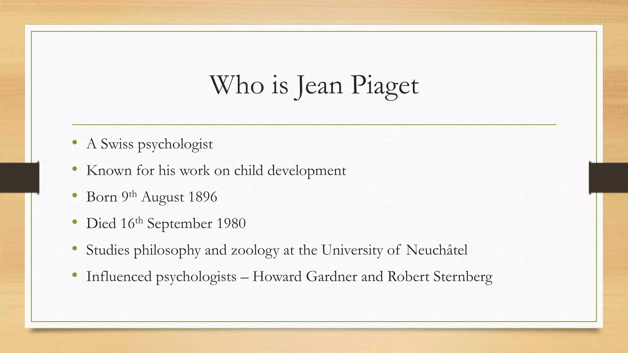 Jean Piaget | PPTX