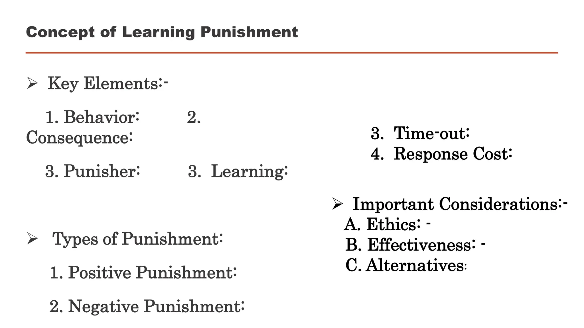 Psychology Learning reinforcement, punishment, attention and memory | PPTX