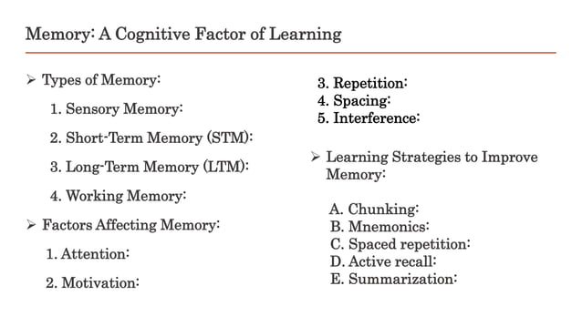 Psychology Learning reinforcement, punishment, attention and memory | PPTX