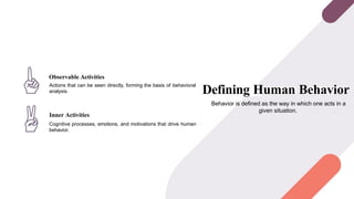 An overview on Psychology and human behavior | PPT