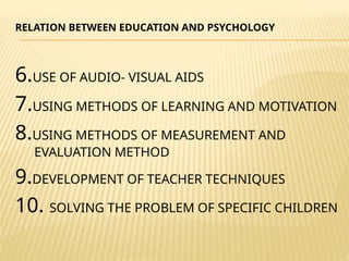 PSYCHOLOGY & ITS type and Classification and method of educational ...