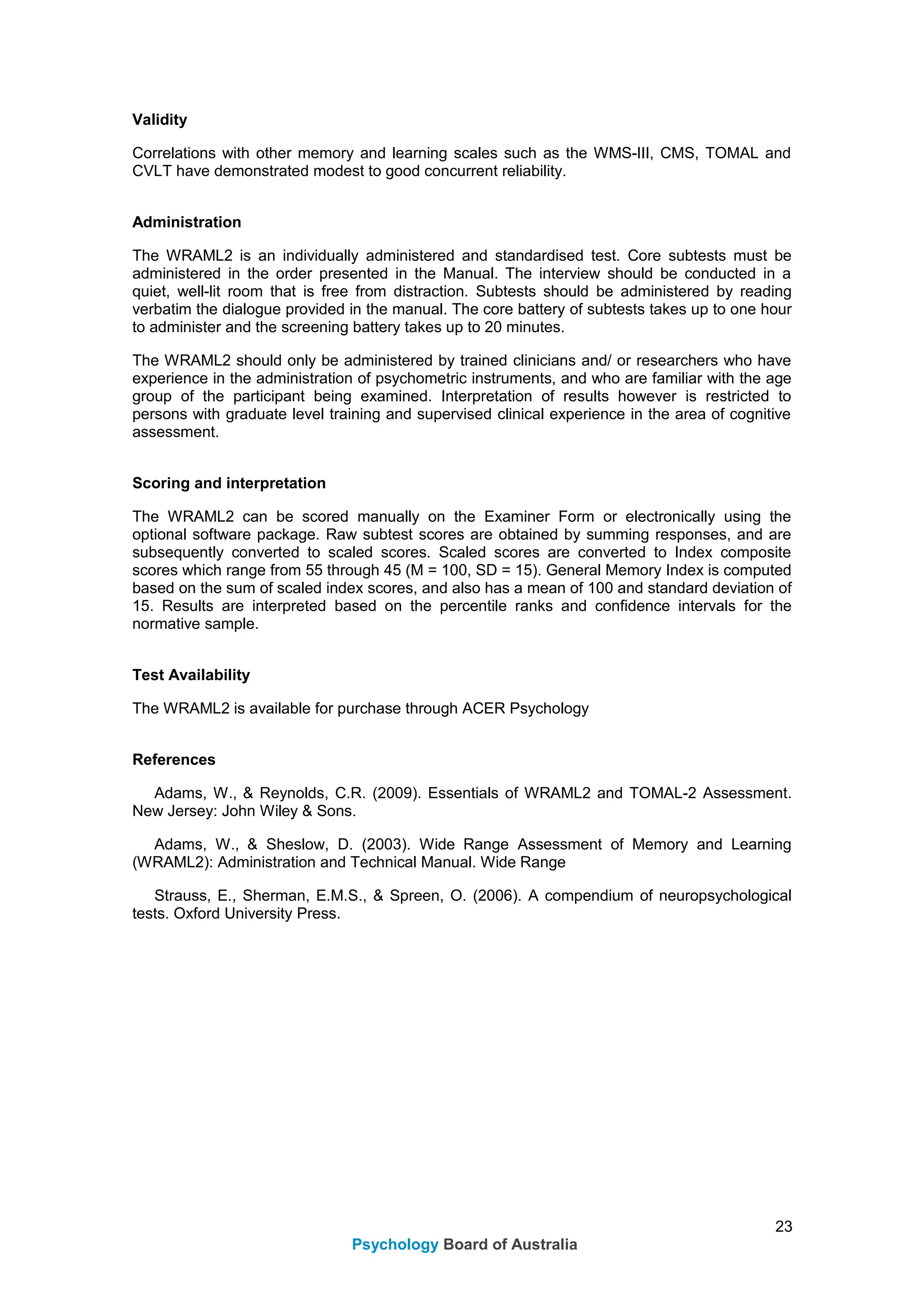 Psychology board---national-psychology-examination---assessment-domain ...