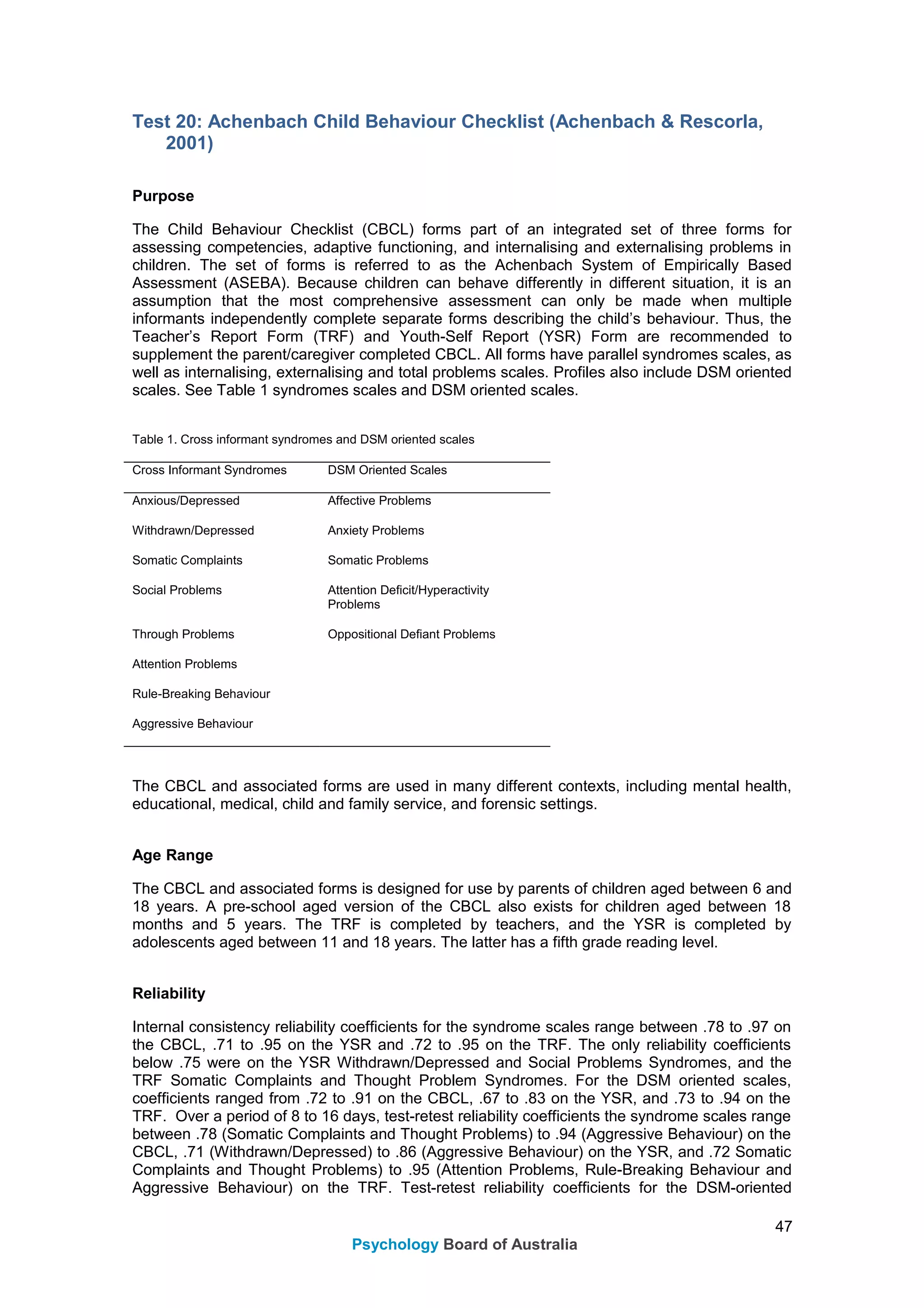 Psychology board---national-psychology-examination---assessment-domain ...