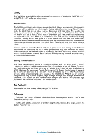 Psychology board---national-psychology-examination---assessment-domain ...