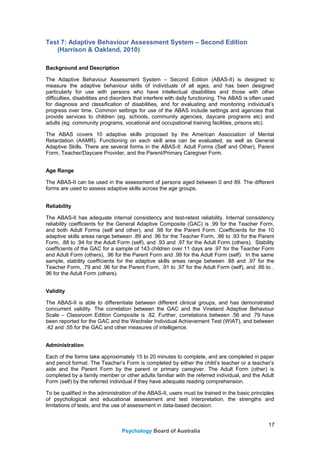 Psychology board---national-psychology-examination---assessment-domain ...
