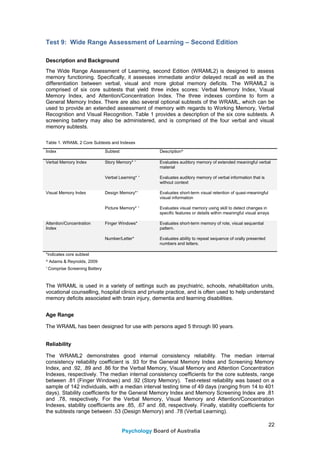 Psychology board---national-psychology-examination---assessment-domain ...