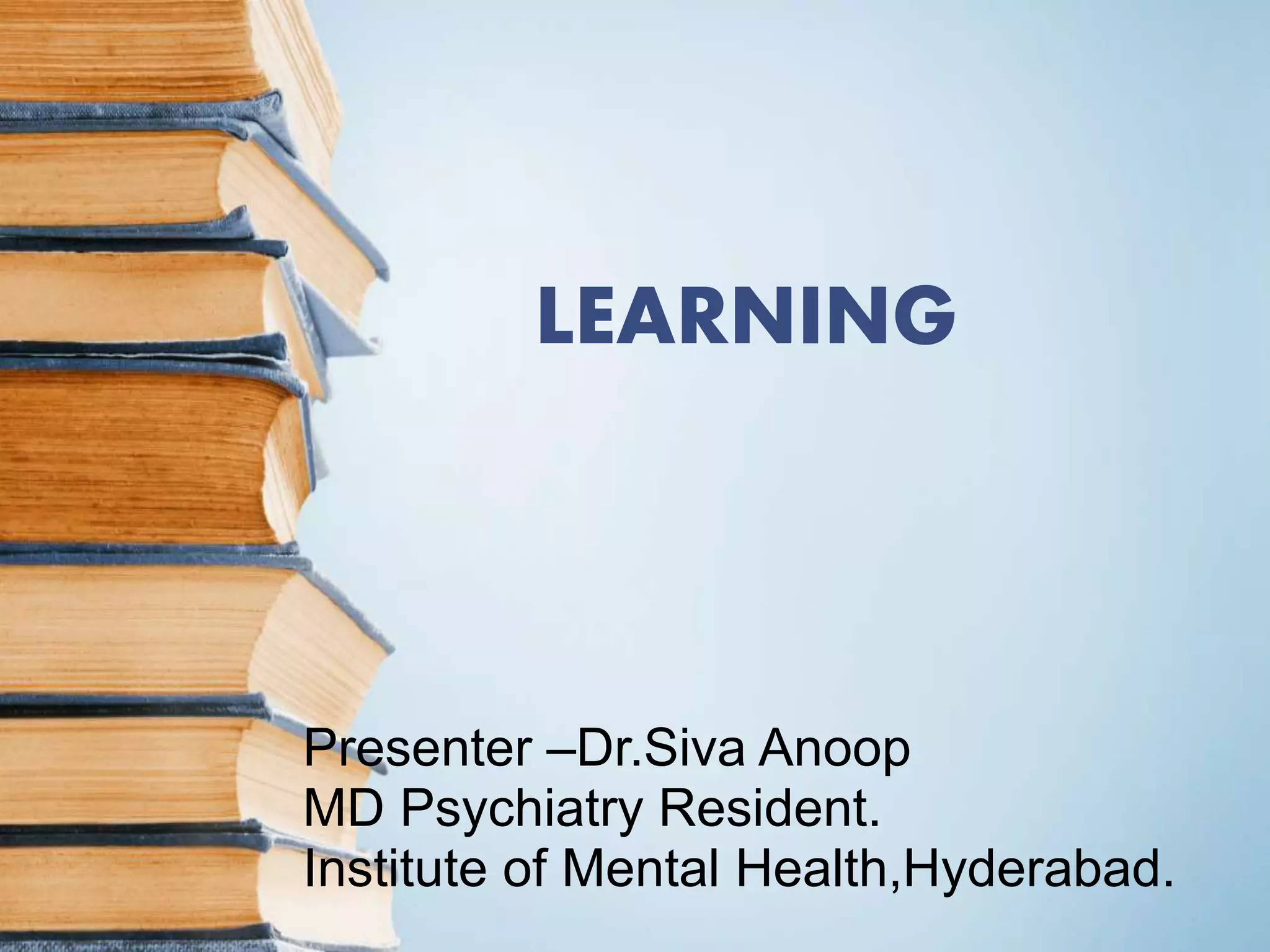 Psychology -Learning | PPTX