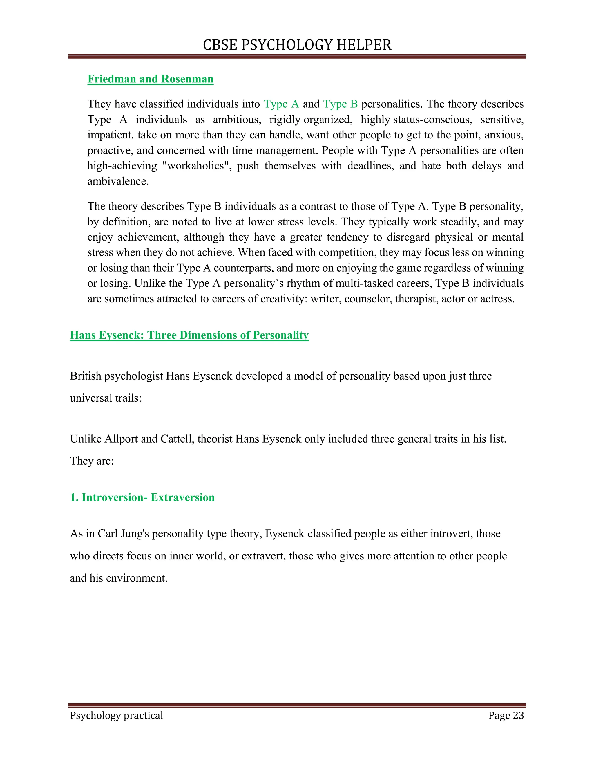 psychology-practical-file-class-xii cbse | PDF