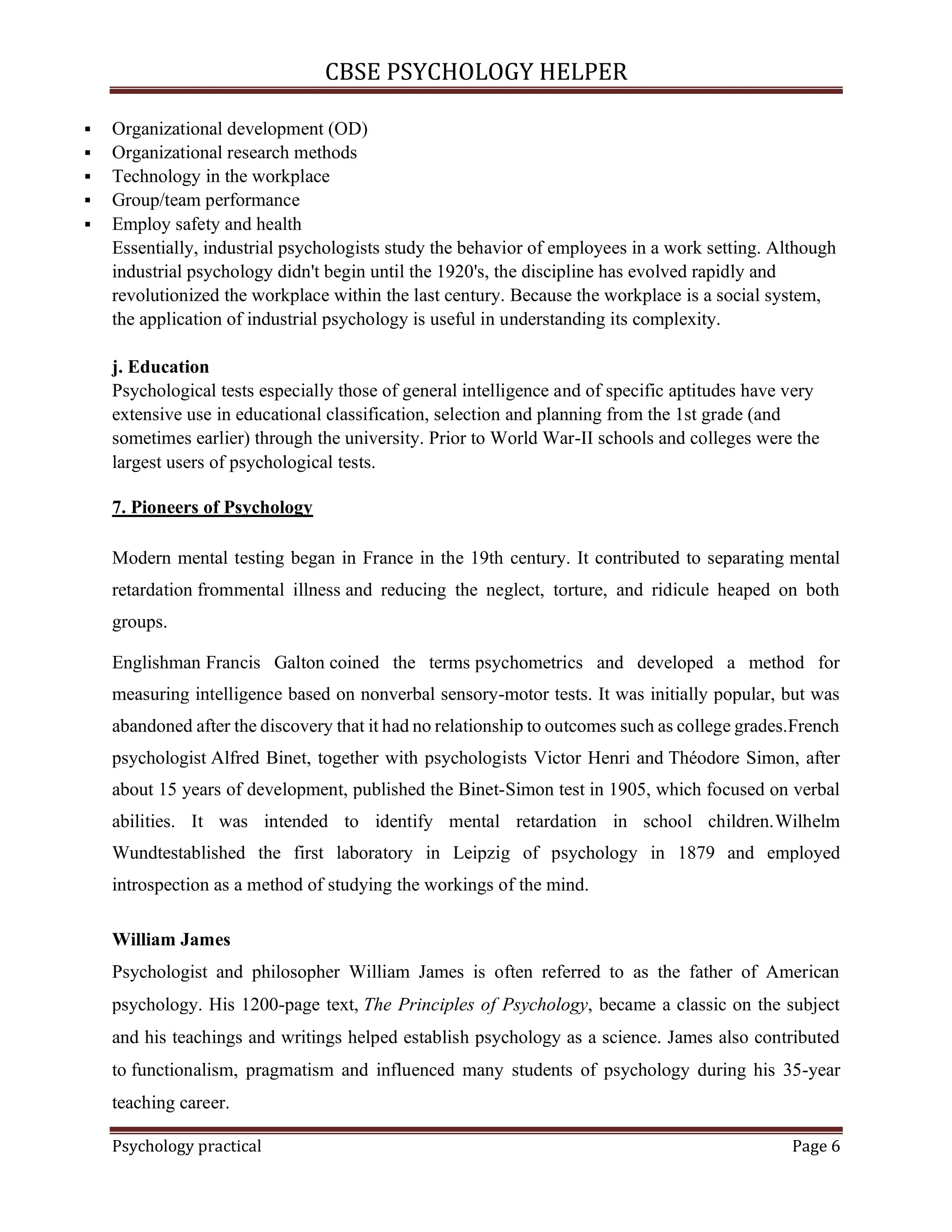 psychology-practical-file-class-xii cbse | PDF