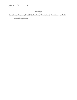 Psychology sample | DOC