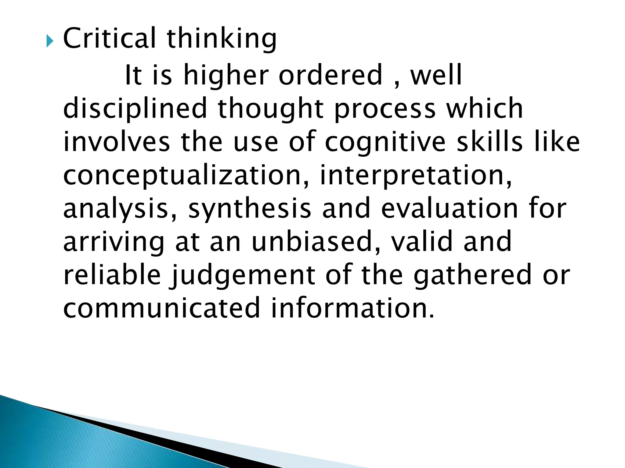 Psychology unit III- thinking | PPTX