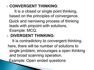 Psychology unit III- thinking | PPTX | Science