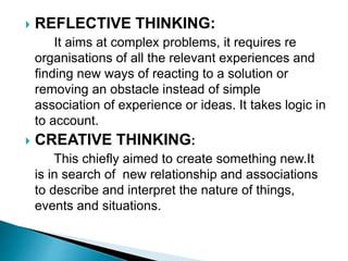 Psychology unit III- thinking | PPTX
