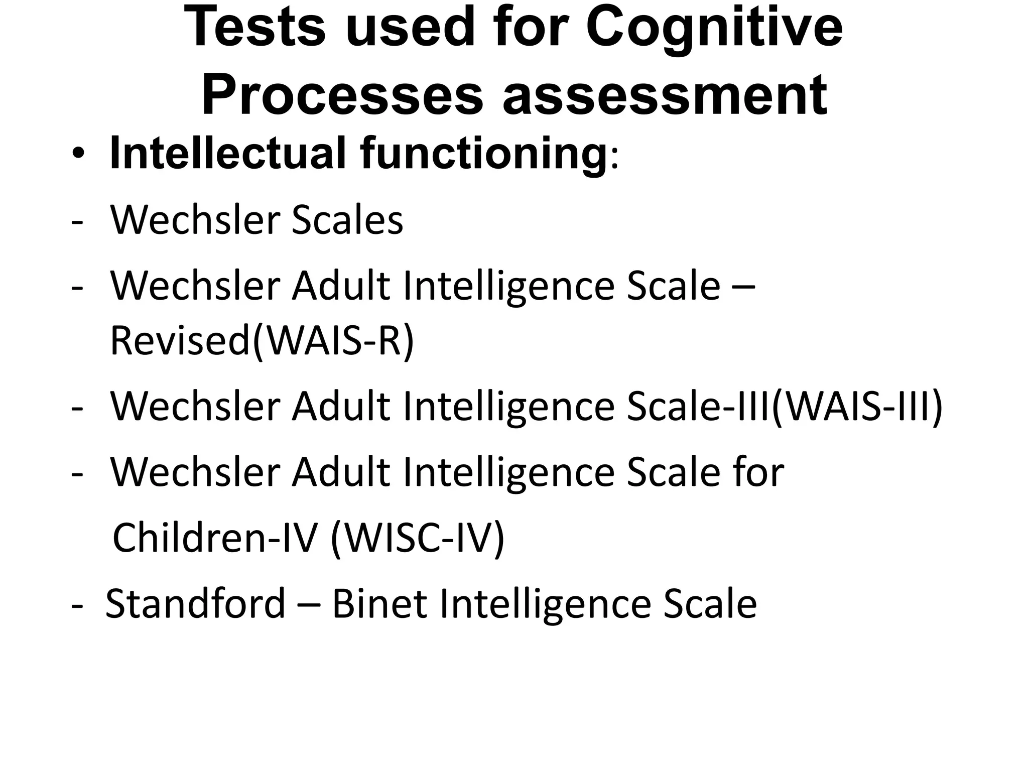 Psychology unit iii psychometric assessment | PPTX