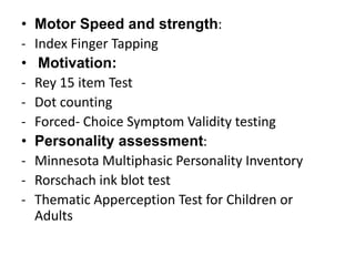 Psychology unit iii psychometric assessment | PPTX