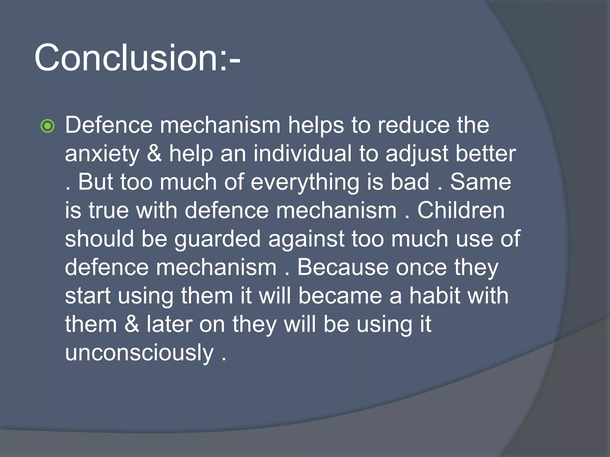 defense mechanisms. | PPTX