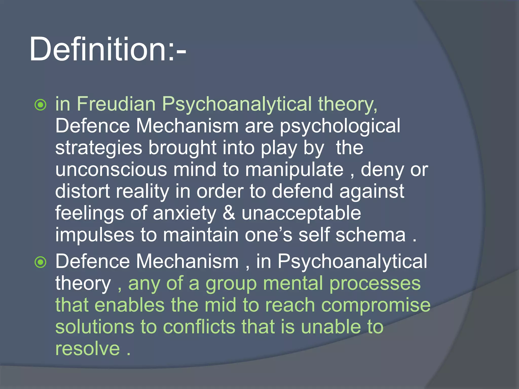 defense mechanisms. | PPTX