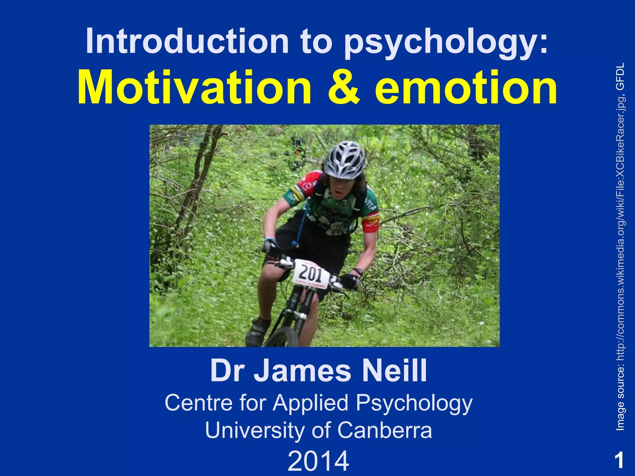 Introduction to motivation and emotion | ODP