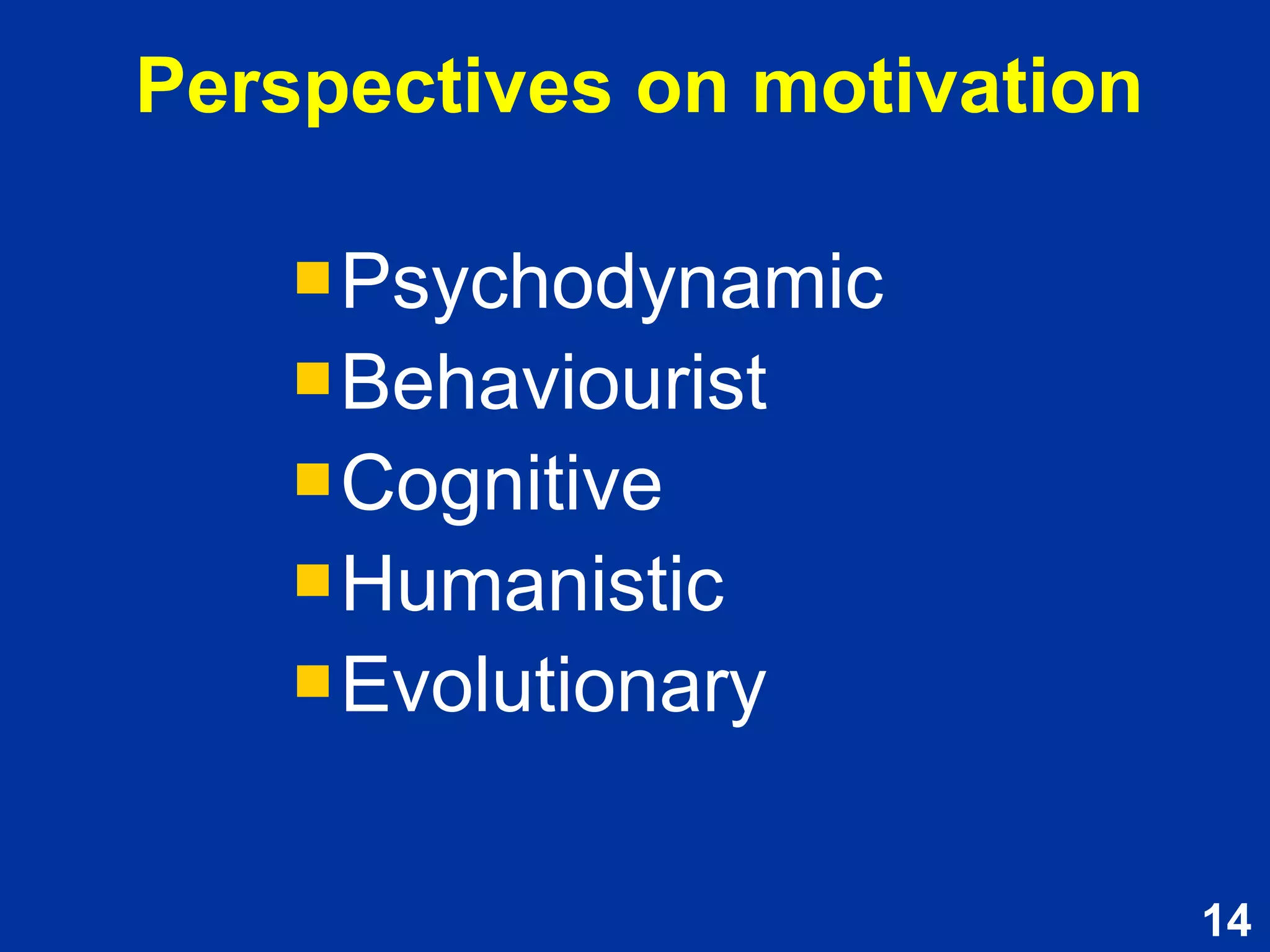 Introduction to motivation and emotion | ODP