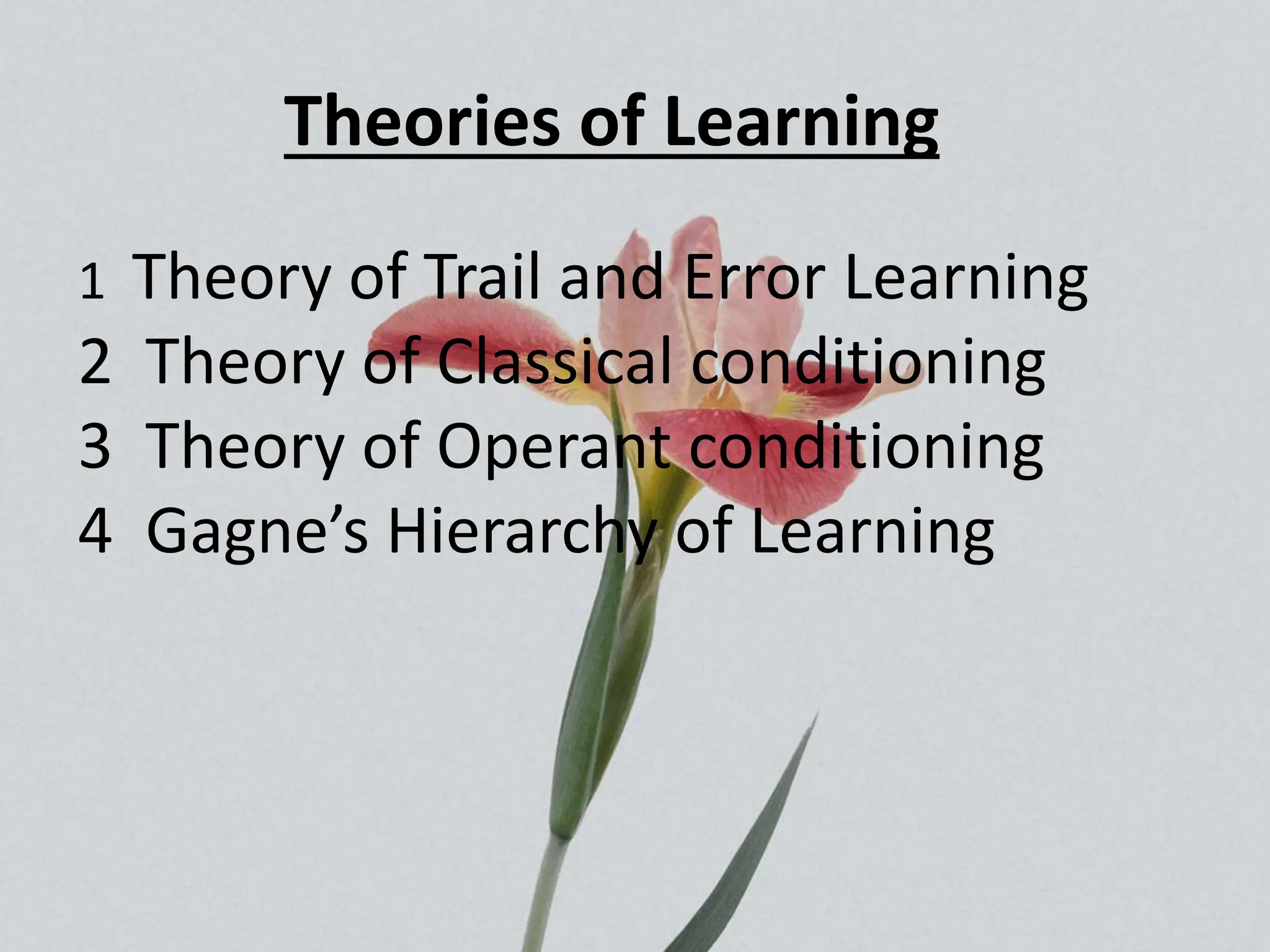 Brief historic sketch of philosophy based learning theory to psychology ...