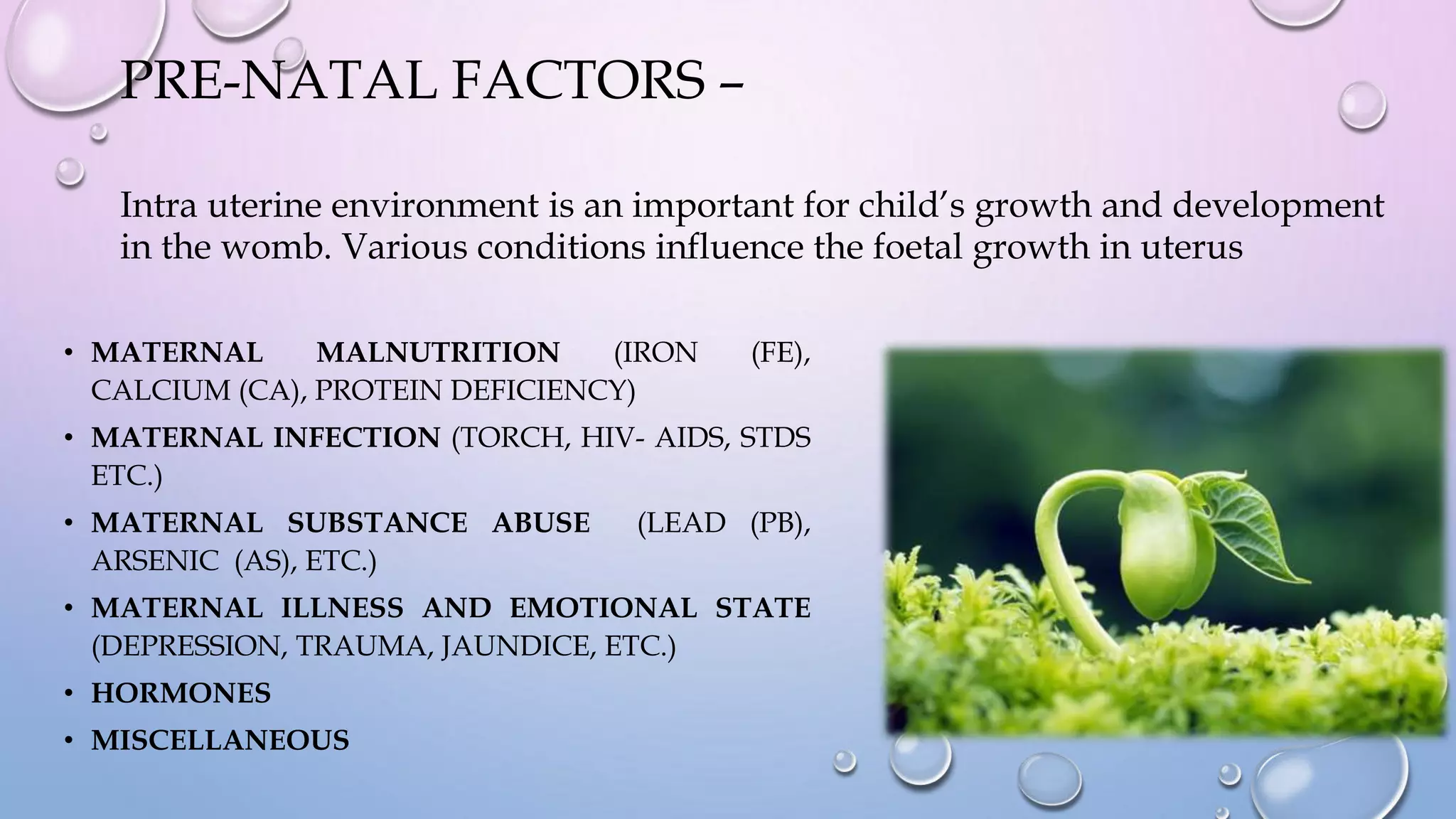 Factors Affecting Growth and Development | PPT