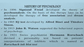 HISTORY OF PSYCHOLOGY | PPT