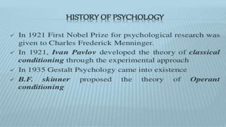 HISTORY OF PSYCHOLOGY | PPT